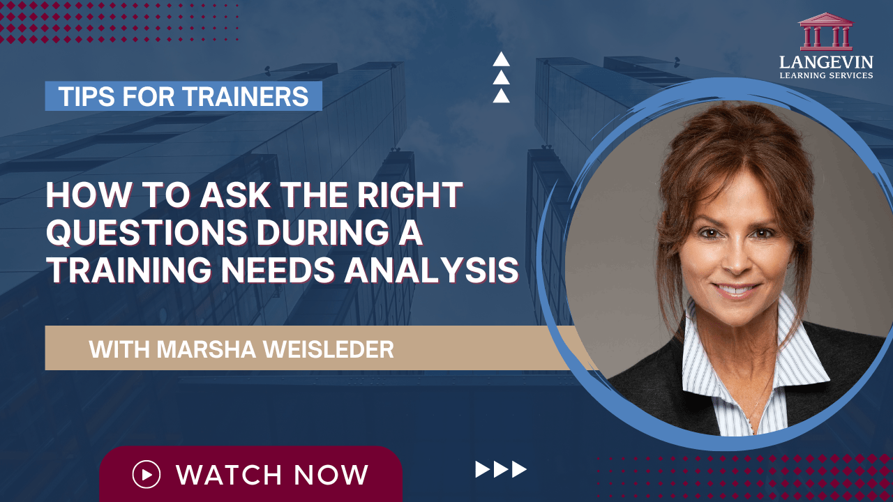 How to Ask the Right Questions During a Training Needs Analysis [Video ...