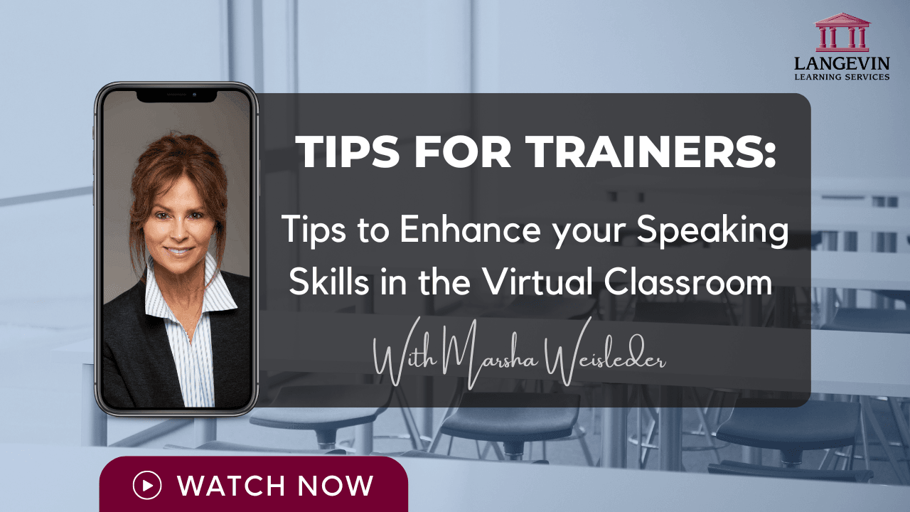 Speaking Tips for the Virtual Classroom [Video]